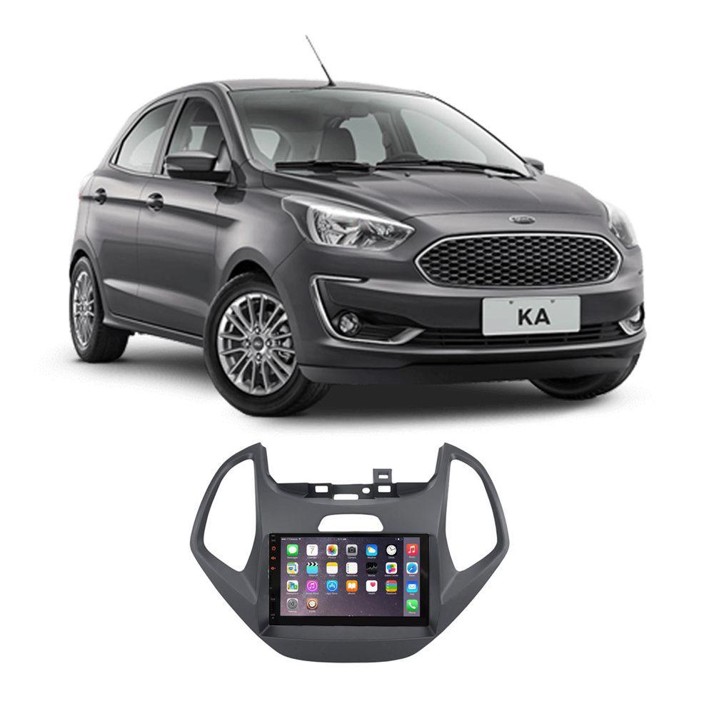 Central Multimídia Ford Ka 2014 a 2020 7 Polegadas MP5 USB Bluetooth ...