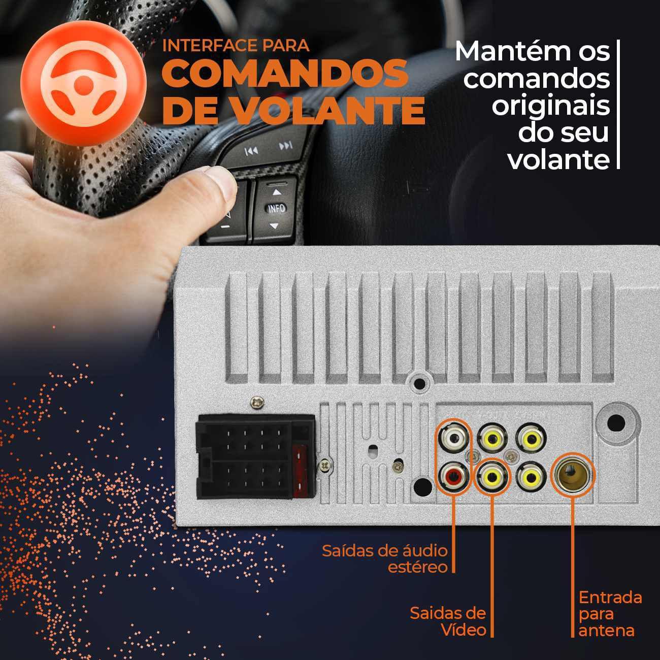 Central Multimídia Palio Strada Siena Idea Prata Multilaser Evolve GP348 Espelhamento Android ...