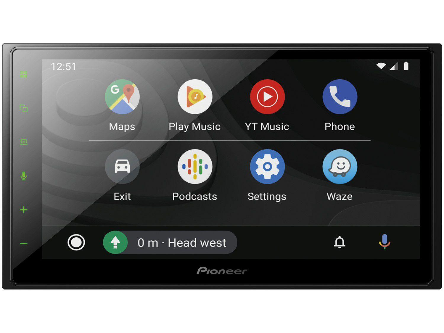 Central Multimídia Pioneer 2 DIN TV Digital Bluetooth 6,8” Touch USB ...