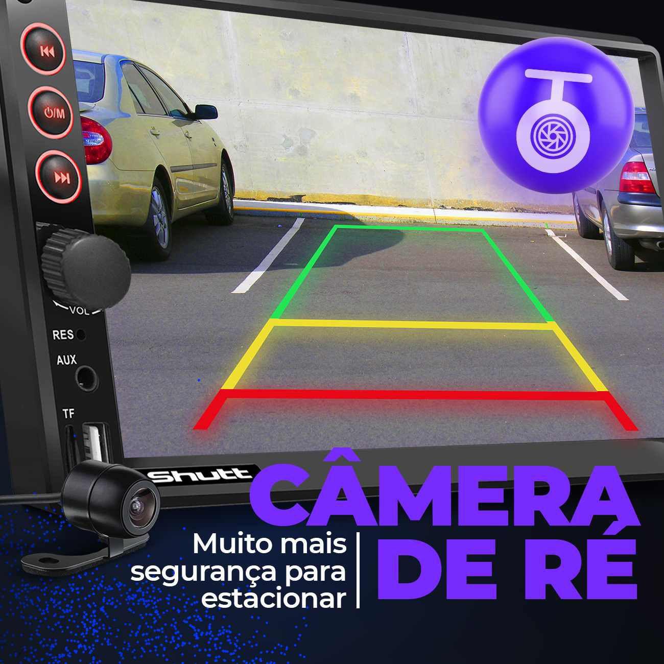 Central Multimídia Shutt Chicago MP5 Espelha + Controle + Moldura Cobalt Prisma Onix Spin ...