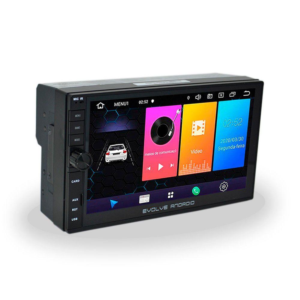 Central Multimídia Volkswagen Voyage G5 2008 a 2012 7 Polegadas Sistema Android Play Store BT ...