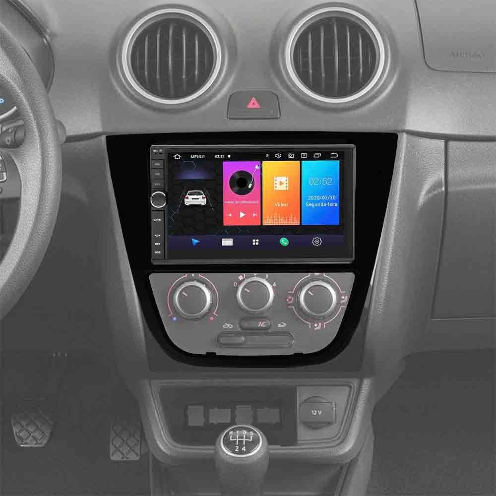 Central Multimídia Volkswagen Voyage G5 2008 a 2012 7 Polegadas Sistema Android Play Store BT ...
