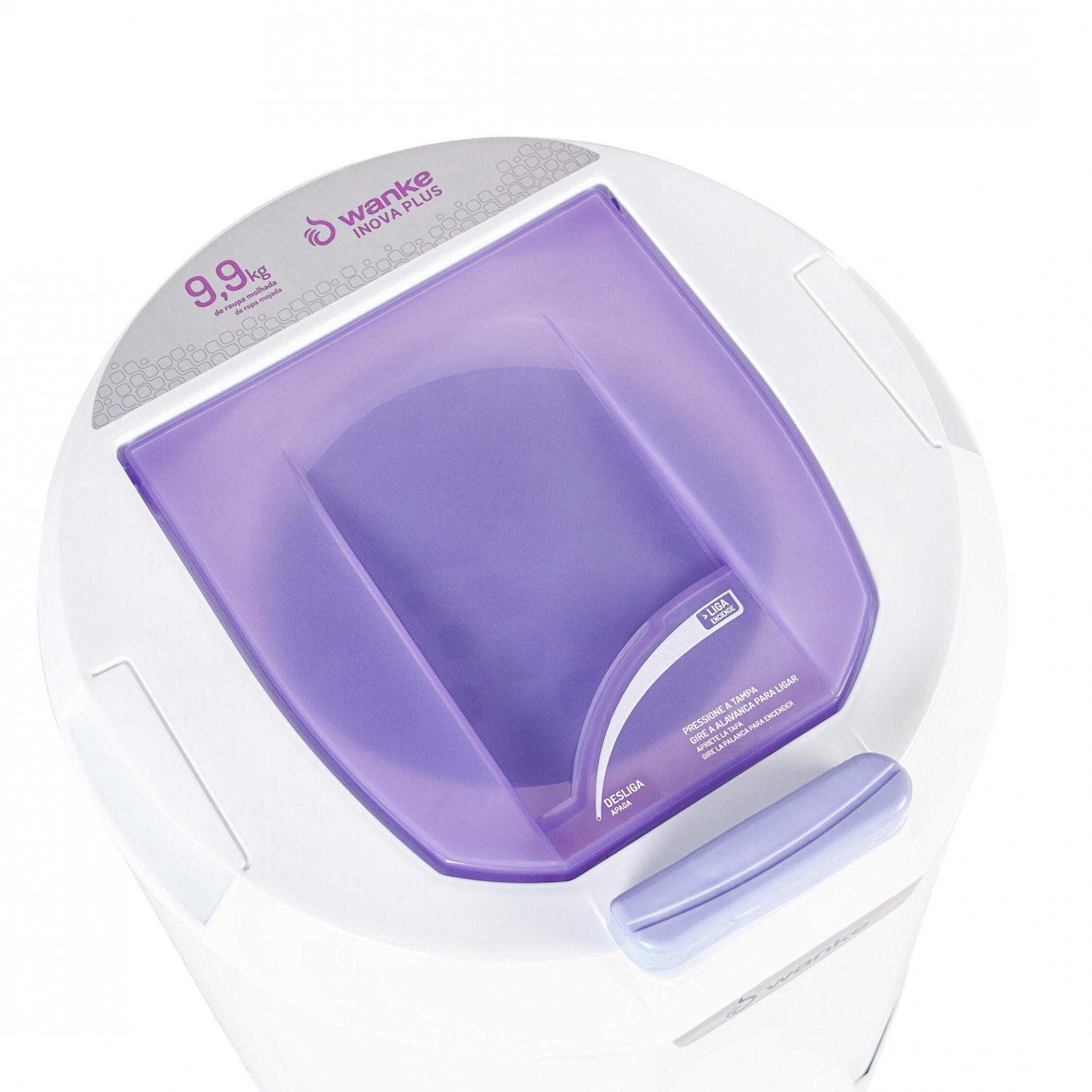 Centrífuga de Roupas 9,9kg Inova Plus Wanke 127V Branco/Lilás ...