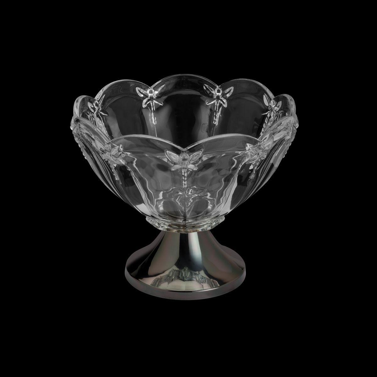 Centro De Mesa Vidro Borboleta Wolff Com Pé Preto - Centro de Mesa ...