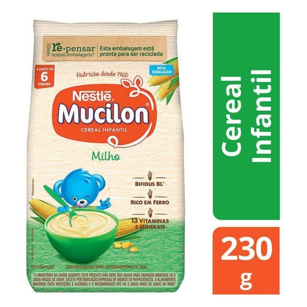 Cereais infantil nestlé mucilon milho em pacote 230 g - Cereal Infantil ...