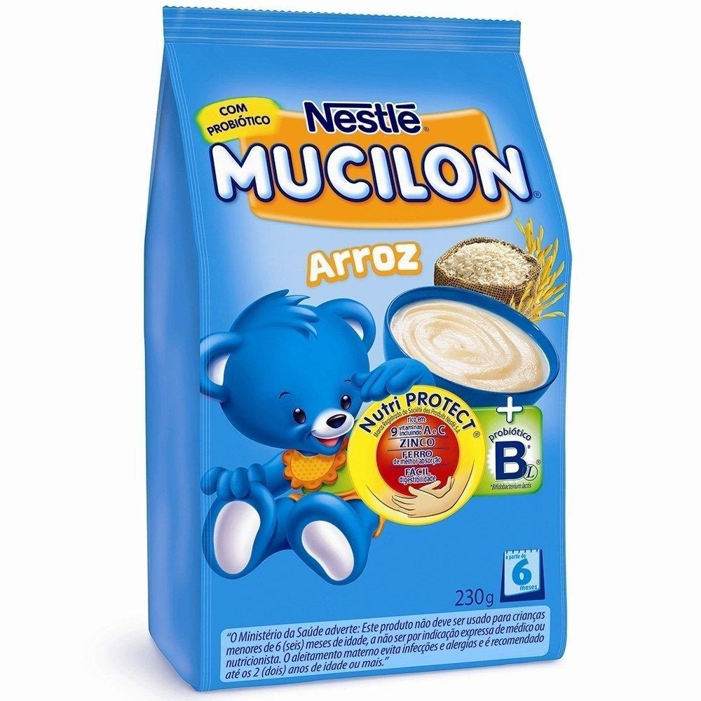 Cereal Infantil Mucilon Arroz 230g Embalagem com 12 Unidades - Nestlé ...