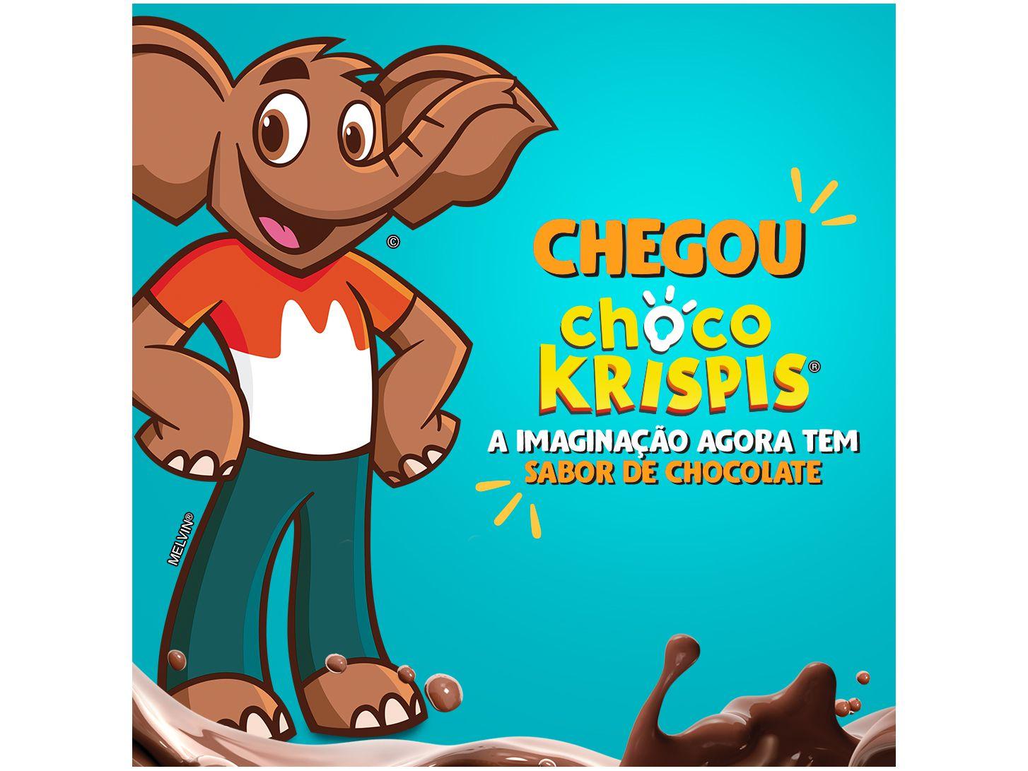 Cereal Matinal Infantil Chocolate Kelloggs Choco Krispis 530g