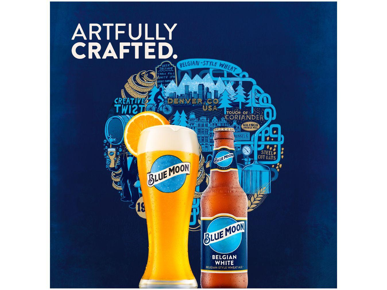 Cerveja Blue Moon Belgian White Puro malte Witbier 12 Unidades Lata 350ml