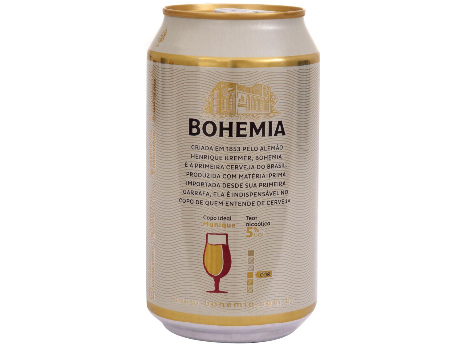 Cerveja Bohemia Puro Malte Lager 350ml - 12 Unidades - Cerveja ...
