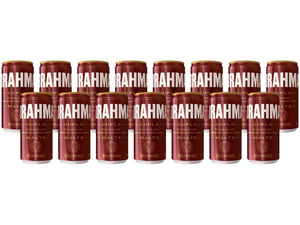 Cerveja Brahma Duplo Malte Lager 15 Unidades Lata 269ml