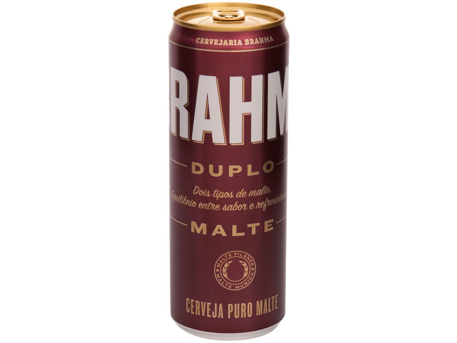 Cerveja Brahma Duplo Malte Puro Malte 12 Unidades Lata 350ml