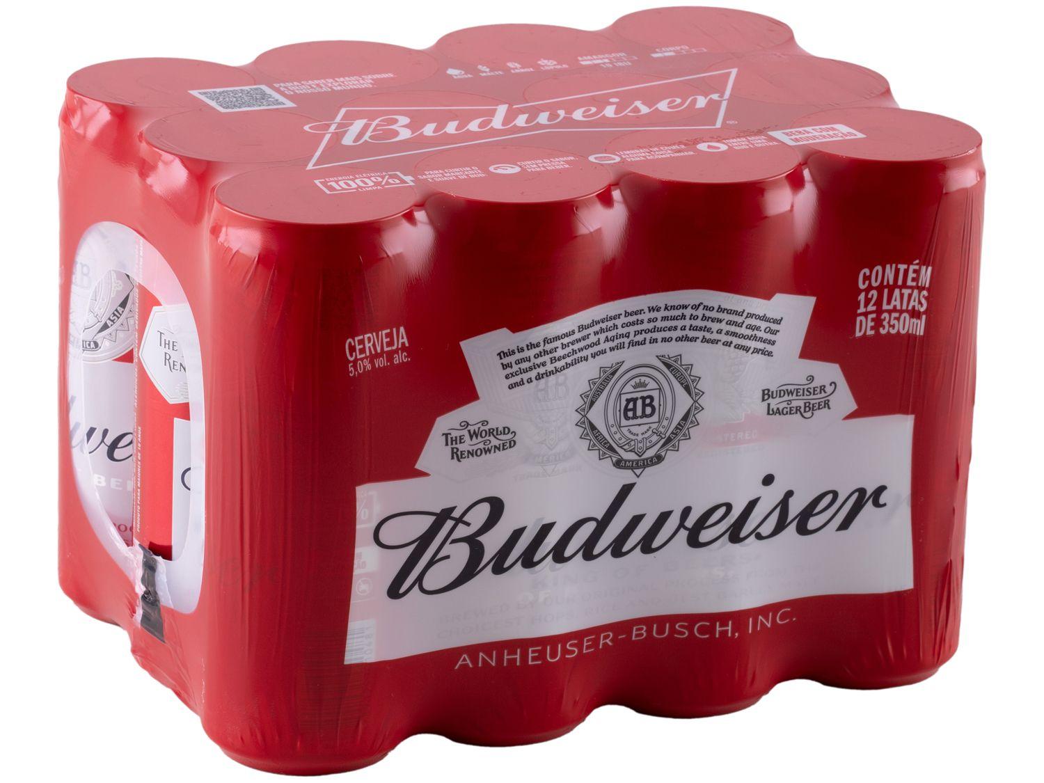 Cerveja Budweiser American Lager 12 Unidades