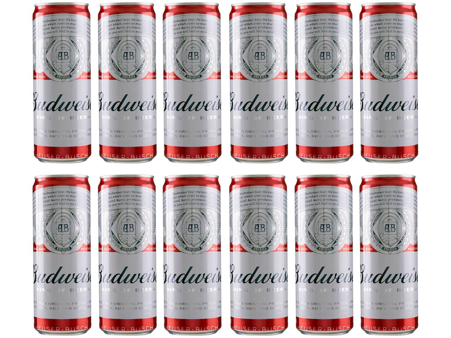 Cerveja Budweiser American Lager 12 Unidades