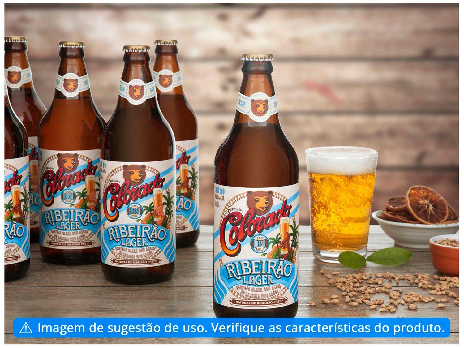 Cerveja Colorado Ribeirão Lager 600ml Garrafa