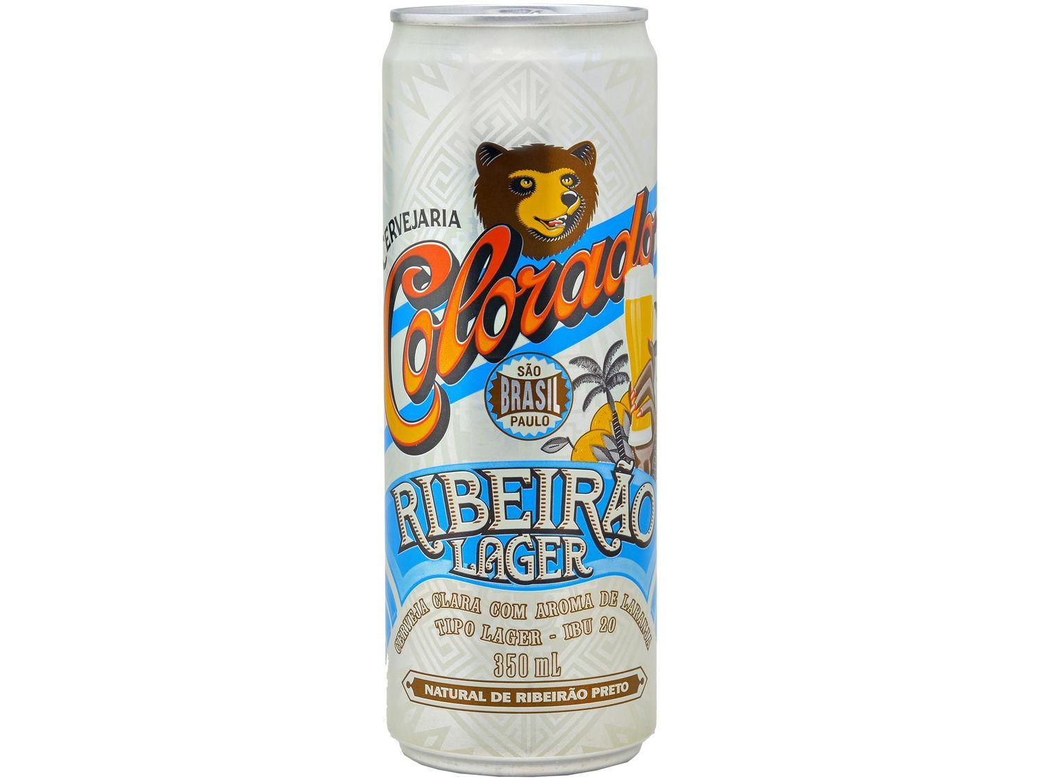 Cerveja Colorado Ribeirão Lager Lata 350ml
