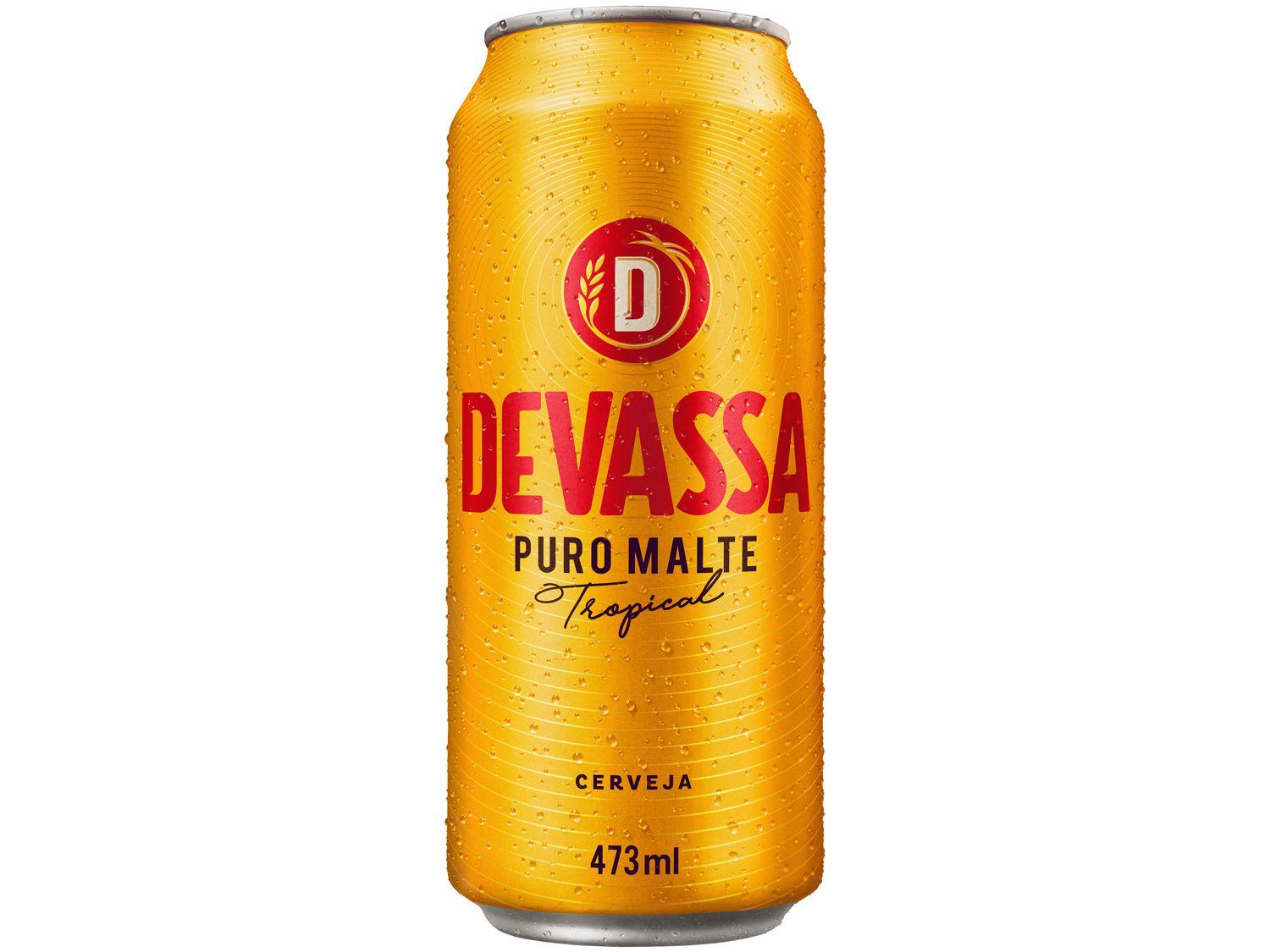 Cerveja Devassa Tropical Lager 12 Unidades - Lata 473ml - Bebidas ...