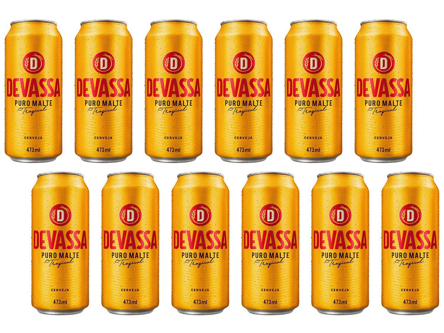 Cerveja Devassa Tropical Lager Puro Malte Standard - American Lager 12 ...