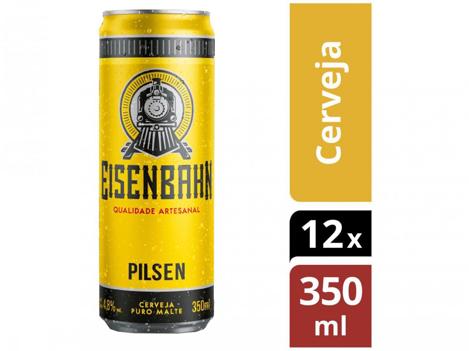Cerveja Eisenbahn Puro Malte Pilsen 12 Unidades Lata 350ml