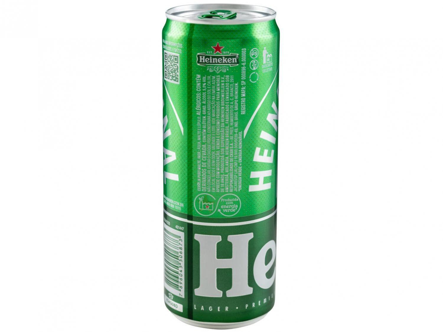 Cerveja Heineken Lata 350ml 12 Unidades Lager Puro Malte