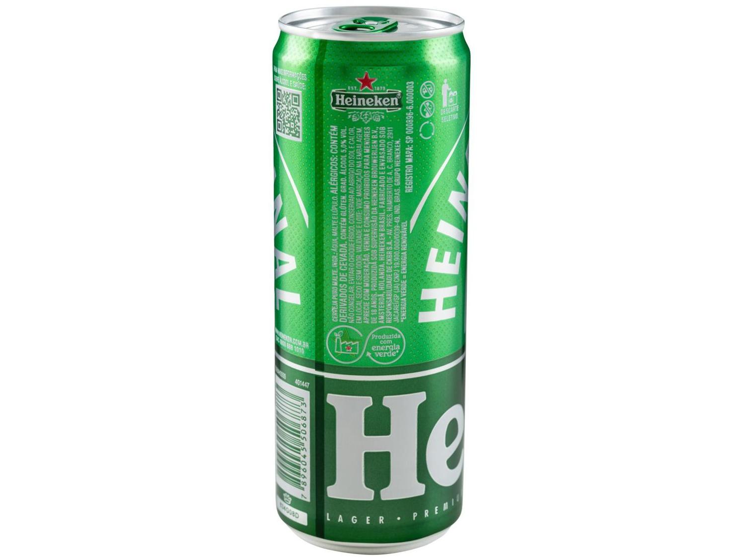 Cerveja Heineken Lata 350ml 12 Unidades Lager Puro Malte