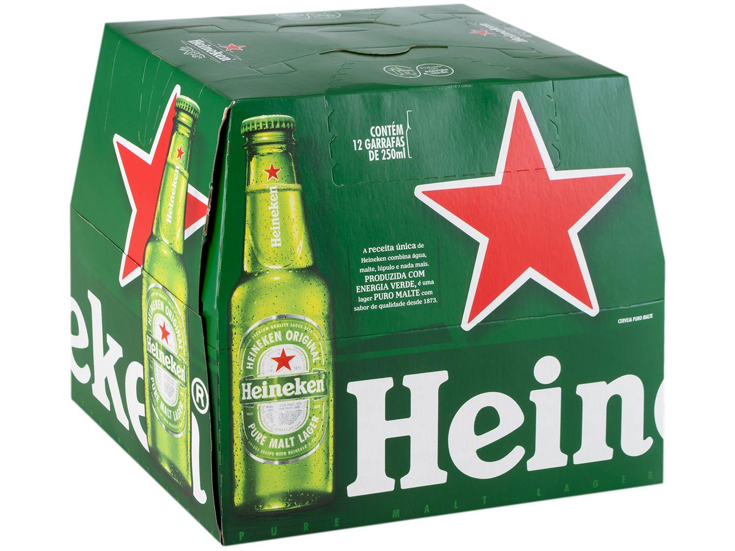 Garrafa De Cerveja Heineken Cerveja Lager Heineken Garrafa 250ml