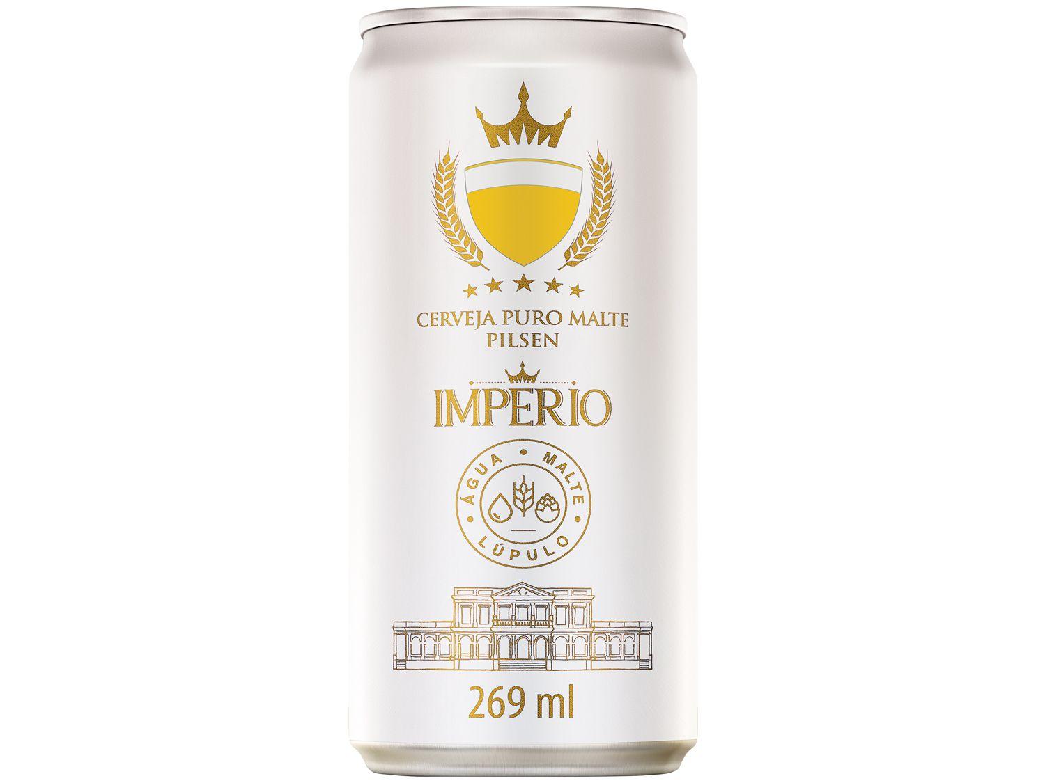 Cerveja Imperio Puro Malte Lata 269ml