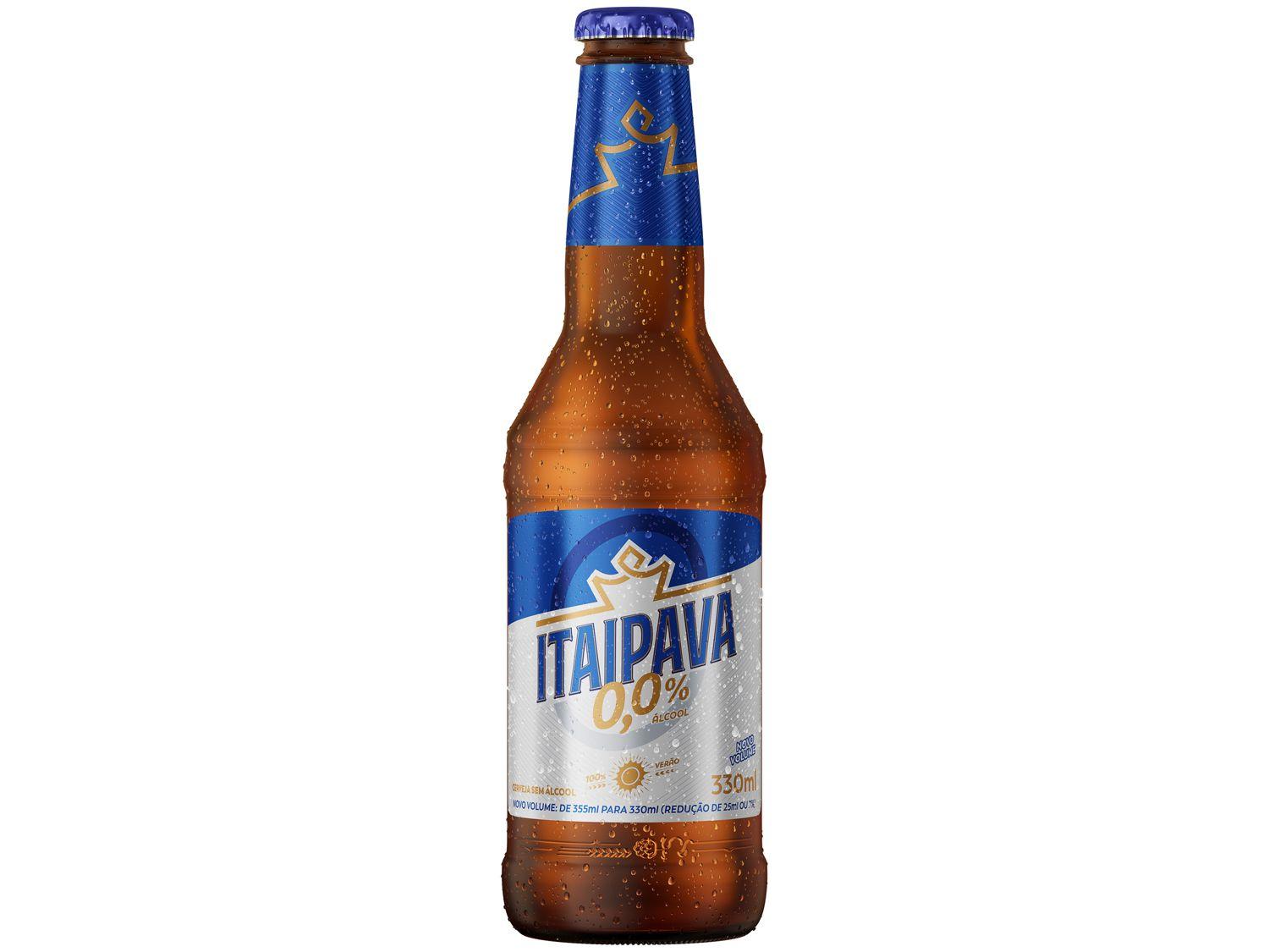 Cerveja Itaipava 0,0% sem Álcool 12 Unidades Long Neck 330ml