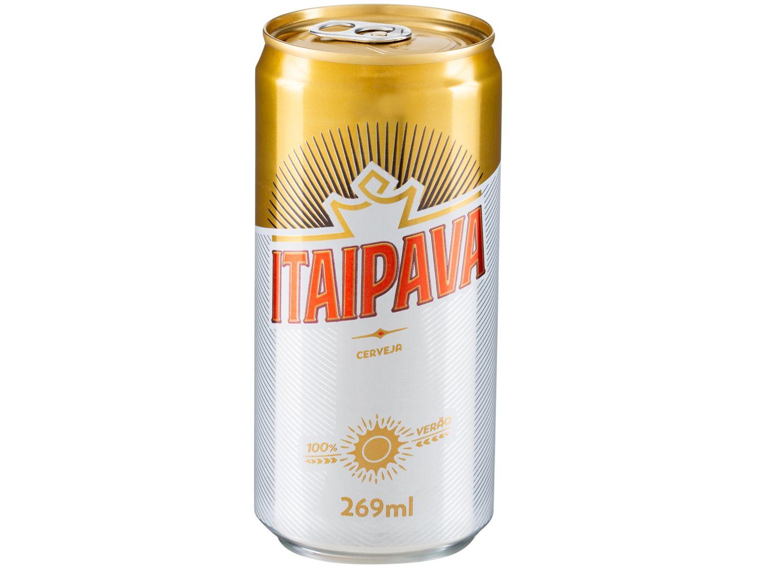 Cerveja Itaipava Pilsen 12 Unidades Lata 269ml