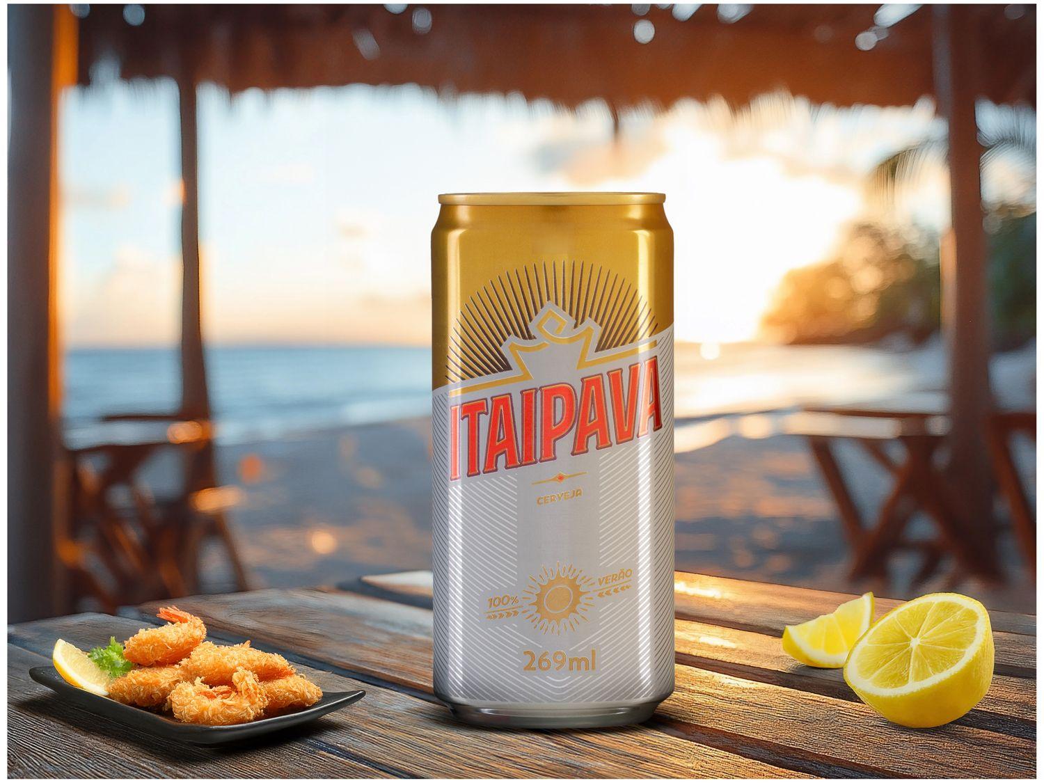 Cerveja Itaipava Pilsen 12 Unidades Lata 269ml
