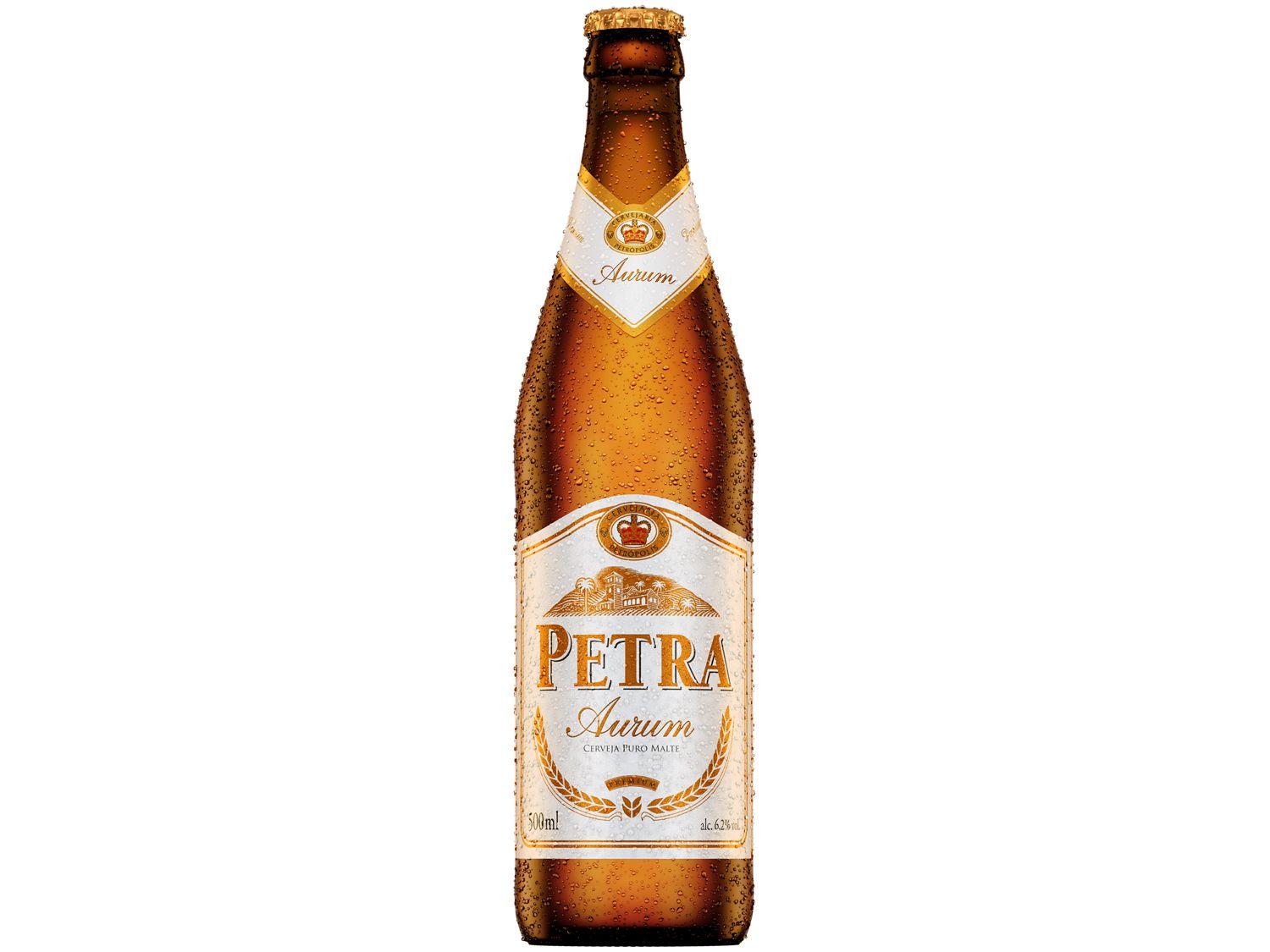 Cerveja Petra Aurum Puro Malte 6 Unidades Garrafa 500ml