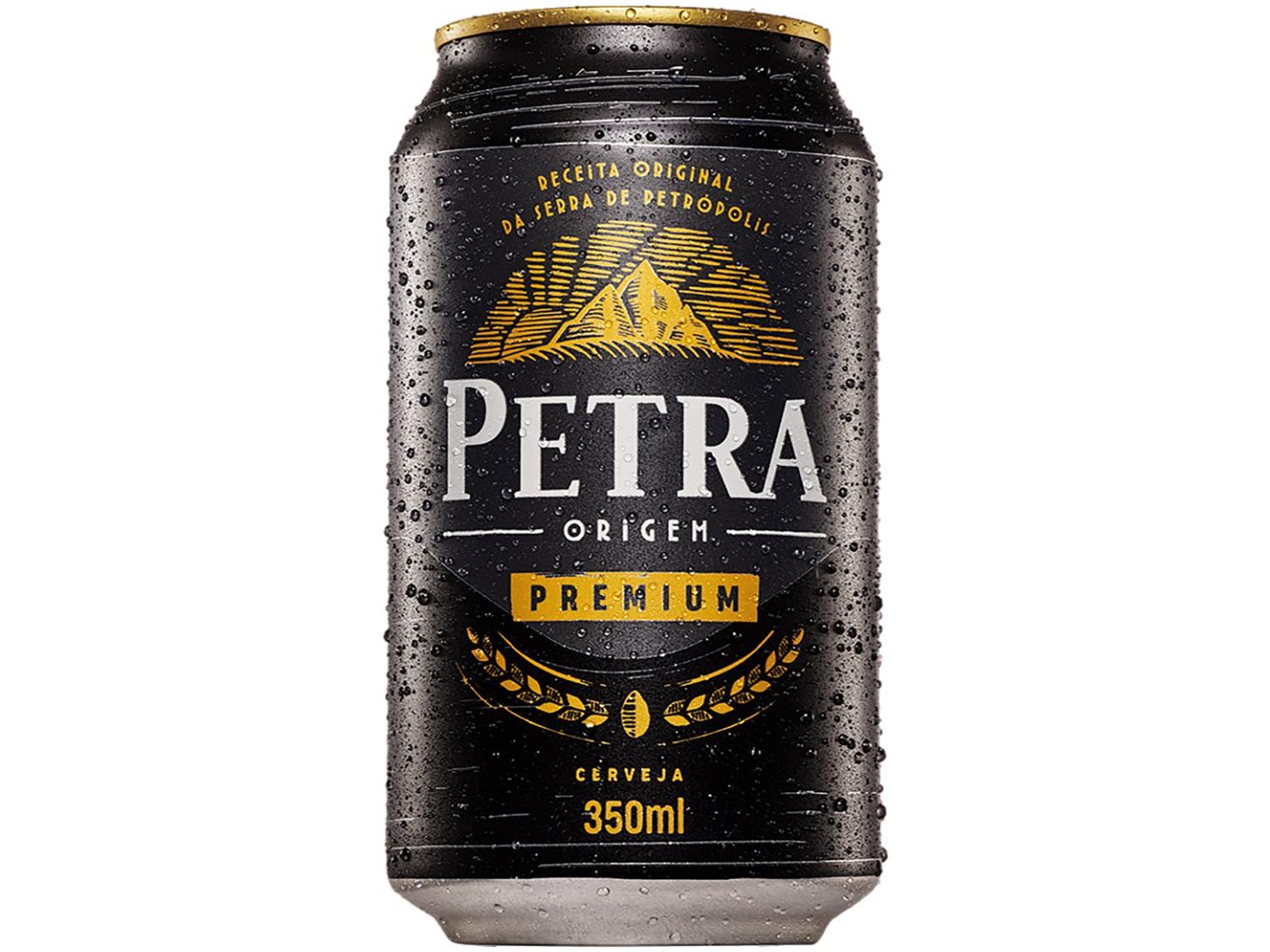 Cerveja Petra Escura Premium 12 Unidades Lata 350ml