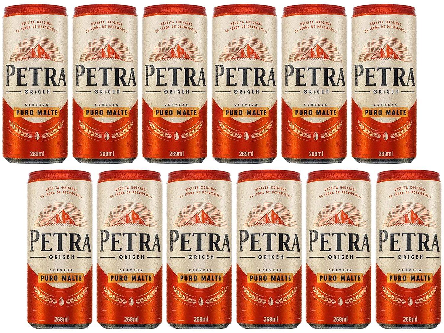 Cerveja Petra Puro Malte Puro Malte 12 Unidades Lata 269ml