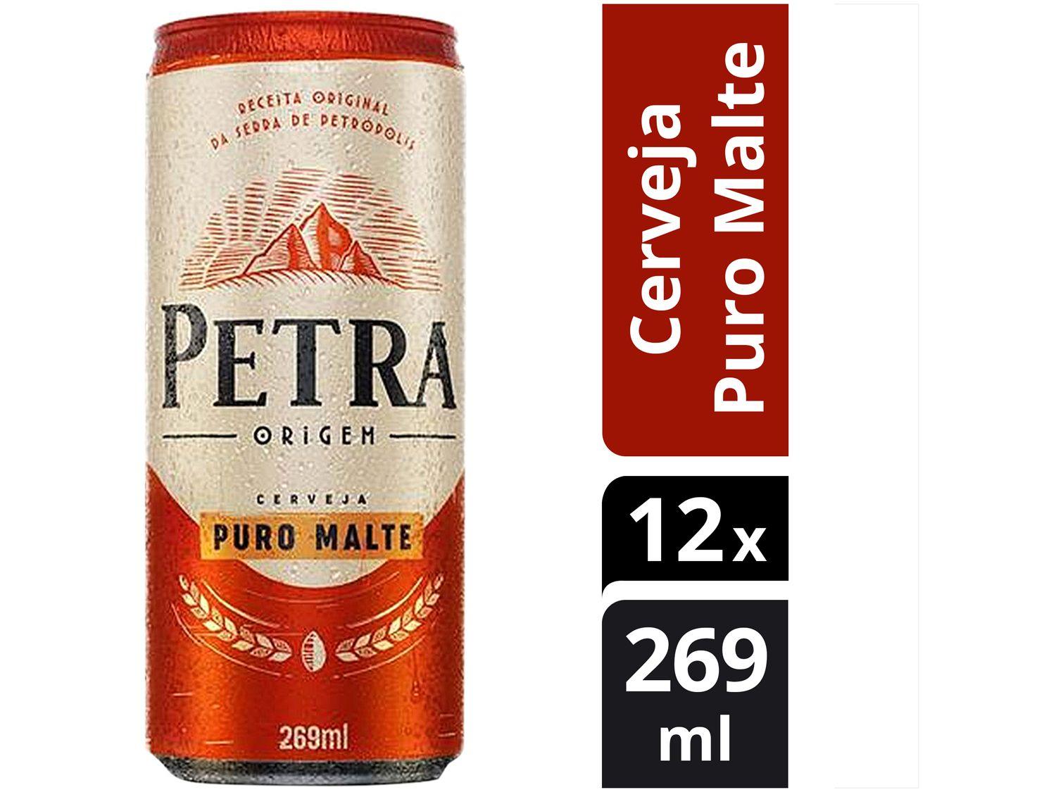 Cerveja Petra Puro Malte Puro Malte 12 Unidades Lata 269ml