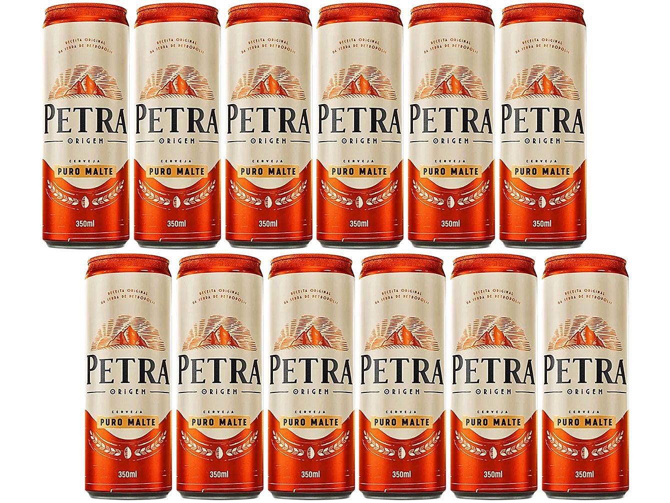 Cerveja Petra Puro Malte Puro Malte 12 Unidades Lata 350ml