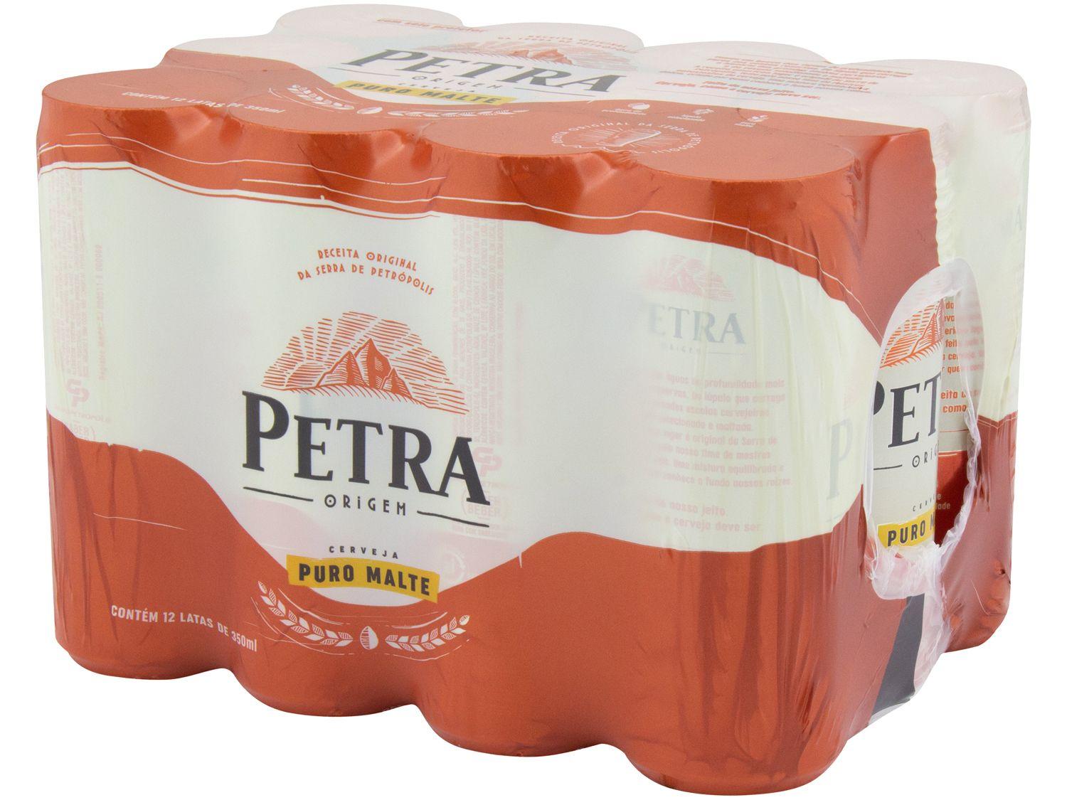 Cerveja Petra Puro Malte Puro Malte 12 Unidades Lata 350ml
