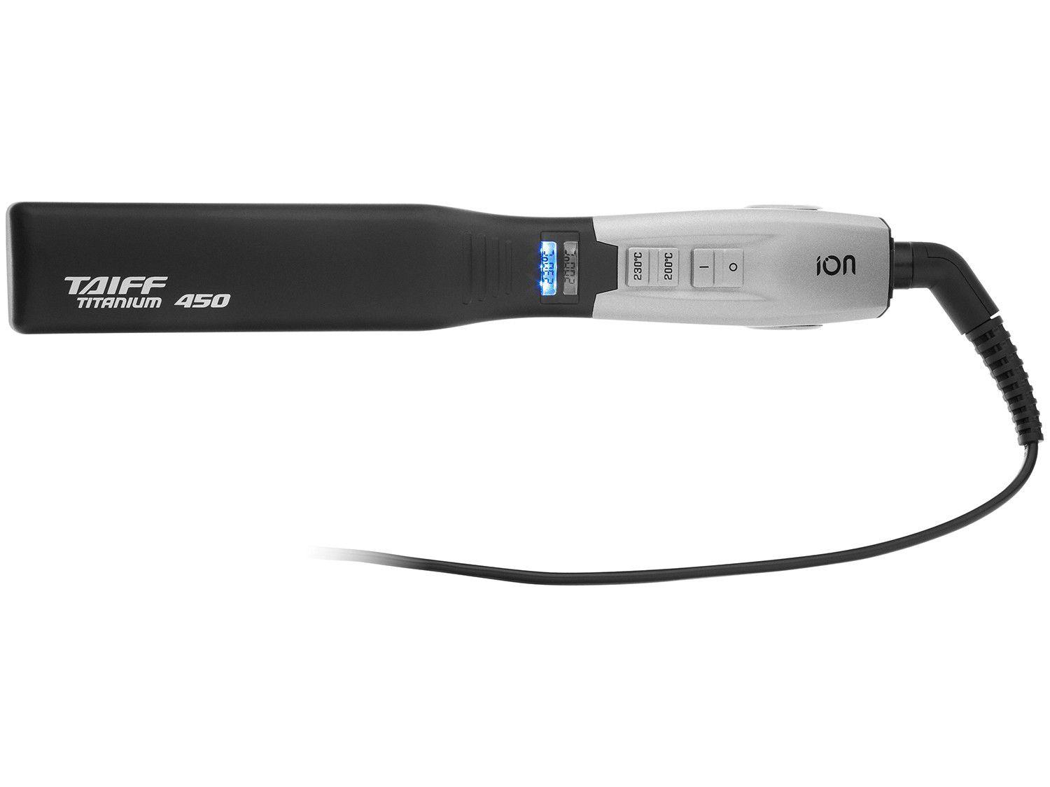 Chapinha/Prancha de Cabelo Taiff Titanium 450 - com Íons 230C ...