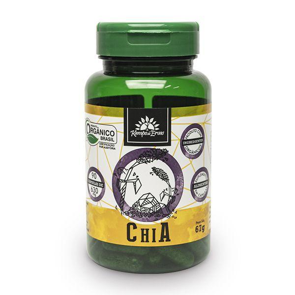Chia Pura - 90 Cápsulas De 630 Mg - Orgânica E Certificada - Kampo de ...
