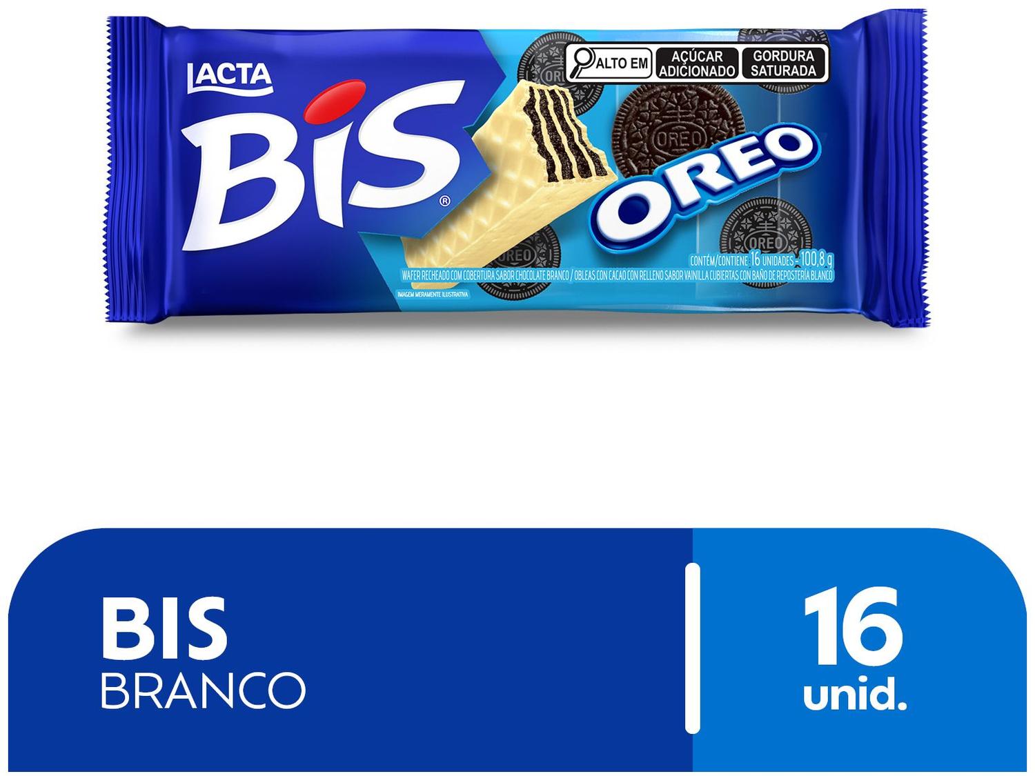 Chocolate Bis Oreo Branco 100,8g Lacta
