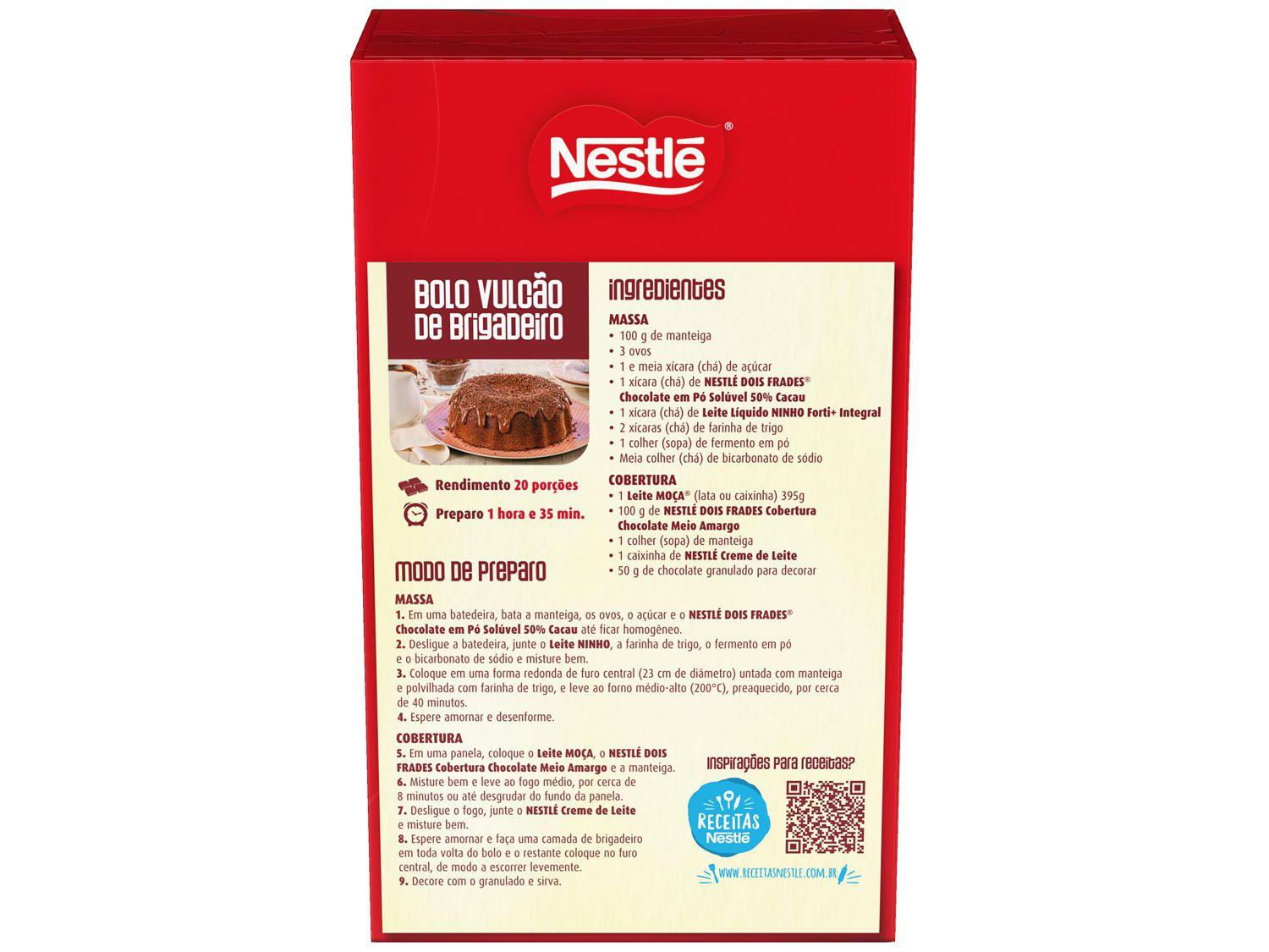 Chocolate em Pó 50% Cacau Nestlé Dois Frades - 200g - Chocolate em pó ...