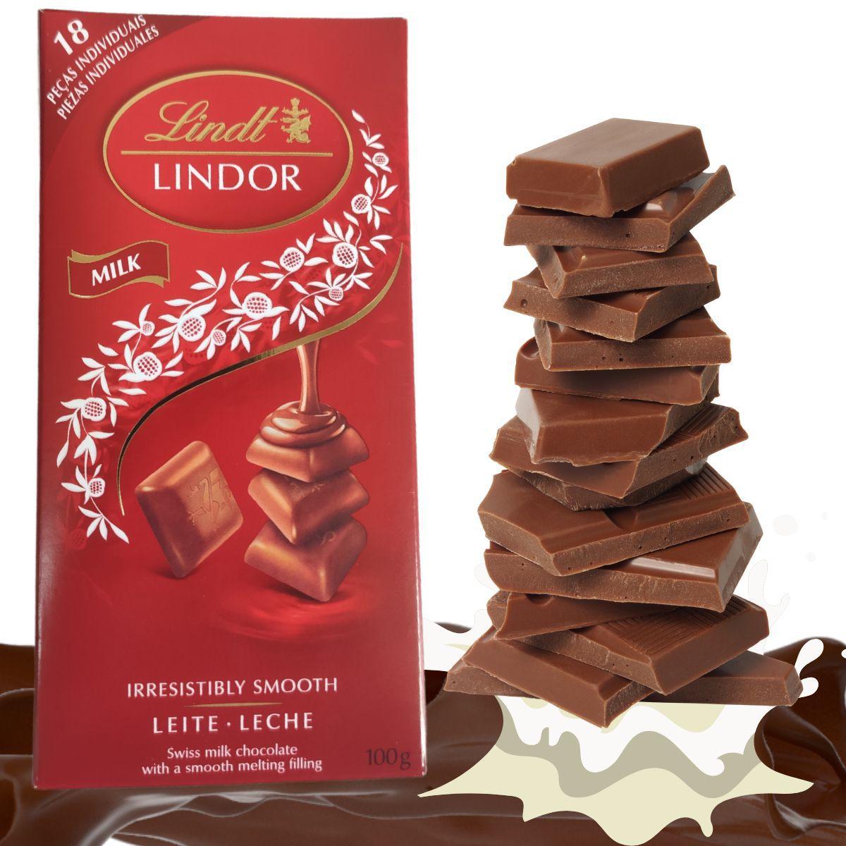 Chocolate Lindt Lindor Ao Leite Cremoso 100g - 7 Unidades - Chocolate ...