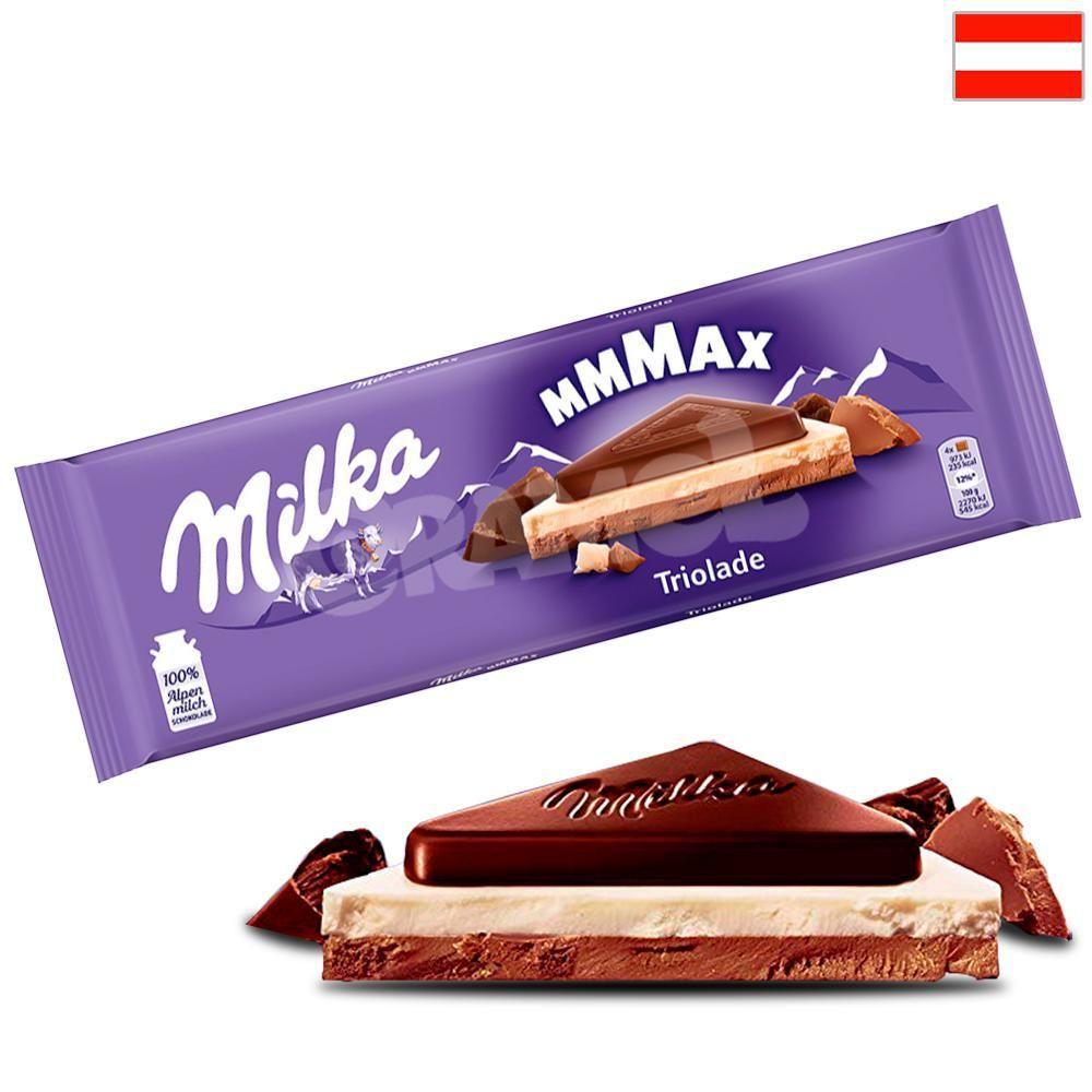 Chocolate Milka Triolade 280G Chocolate Barra de Chocolate Magazine Luiza