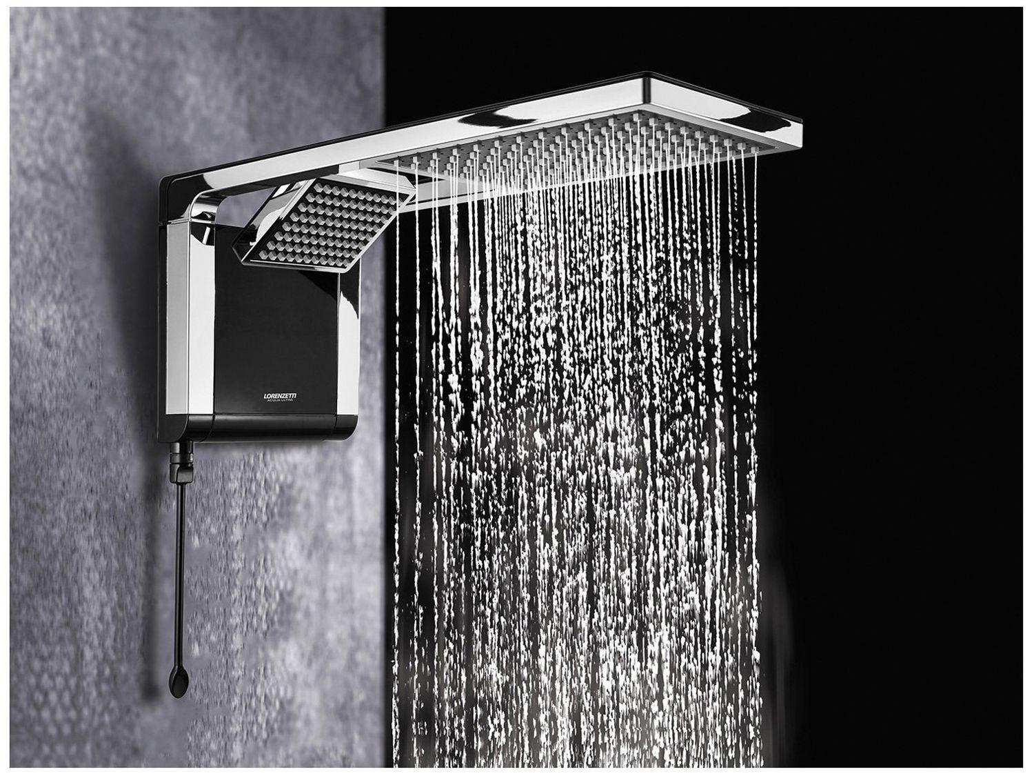 Chuveiro Eletrônico Lorenzetti Aqua Duo Ultra - 6800W Preto e Cromado ...