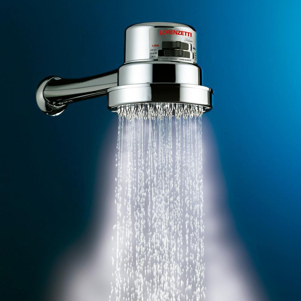 Chuveiro Lorenzetti Eletrônico Duo Shower Quadra Turbo 220V 7500W ...