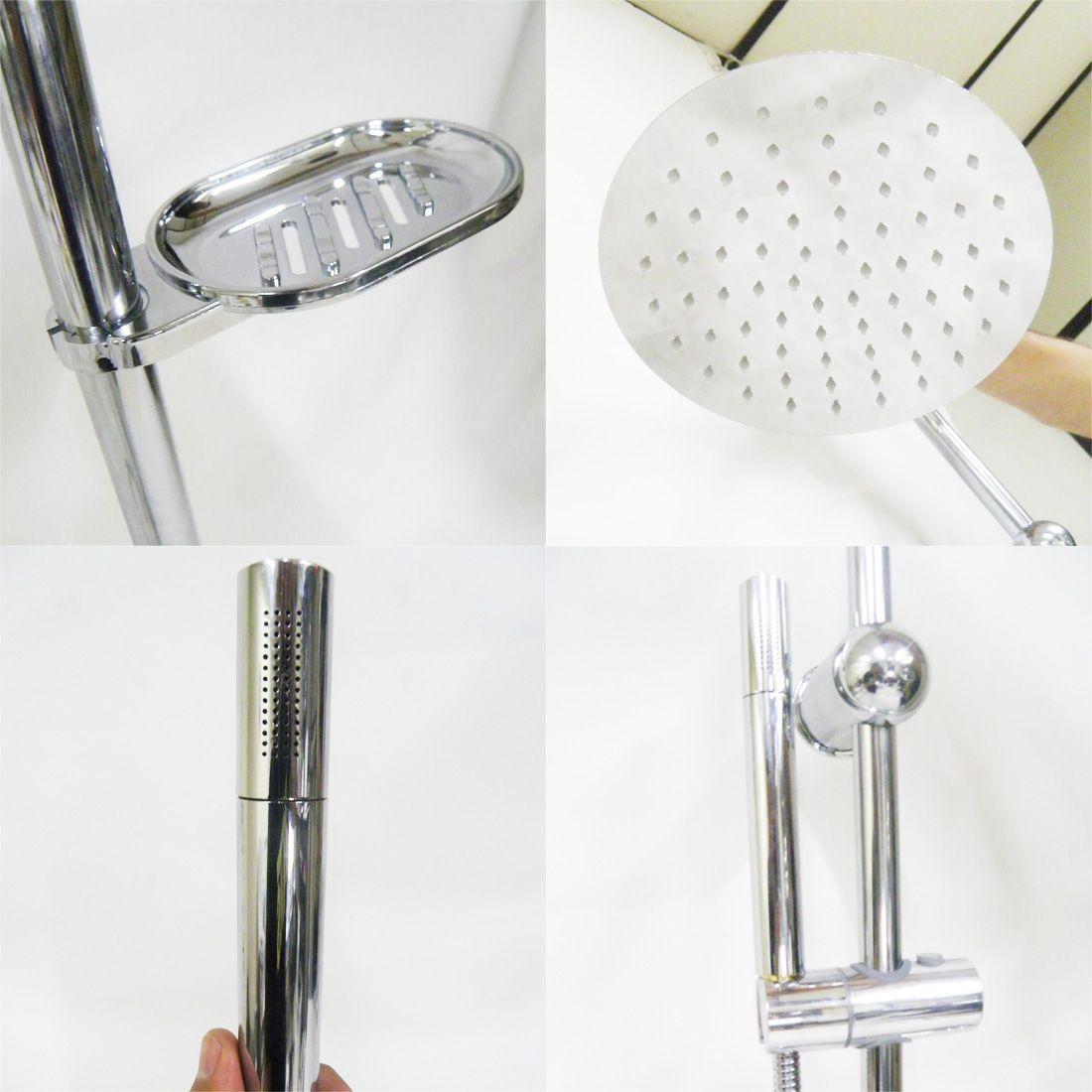 Chuveiro Luxo Aço Inox Cromado Banheiro Chuveirinho Parede Externo ...