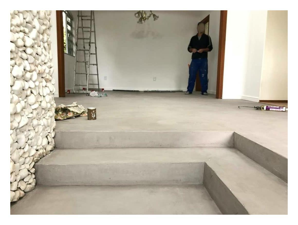 Cimento Queimado Líquido Piso Cinza Claro Max Pisos 10Kg - Cimento para ...