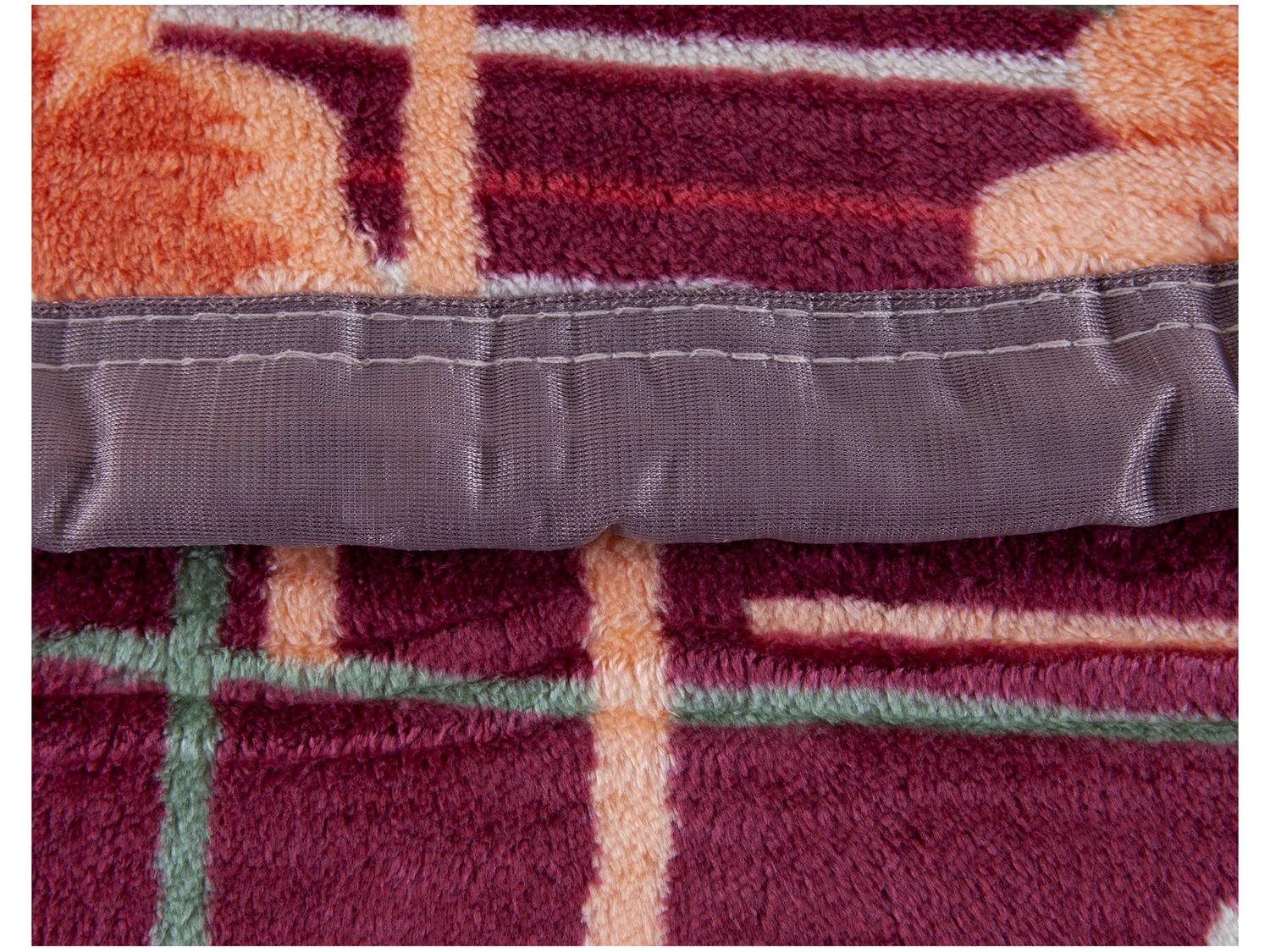 Cobertor Casal Jolitex Poliéster Dyuri Plus Modalva Marrom e Vinho