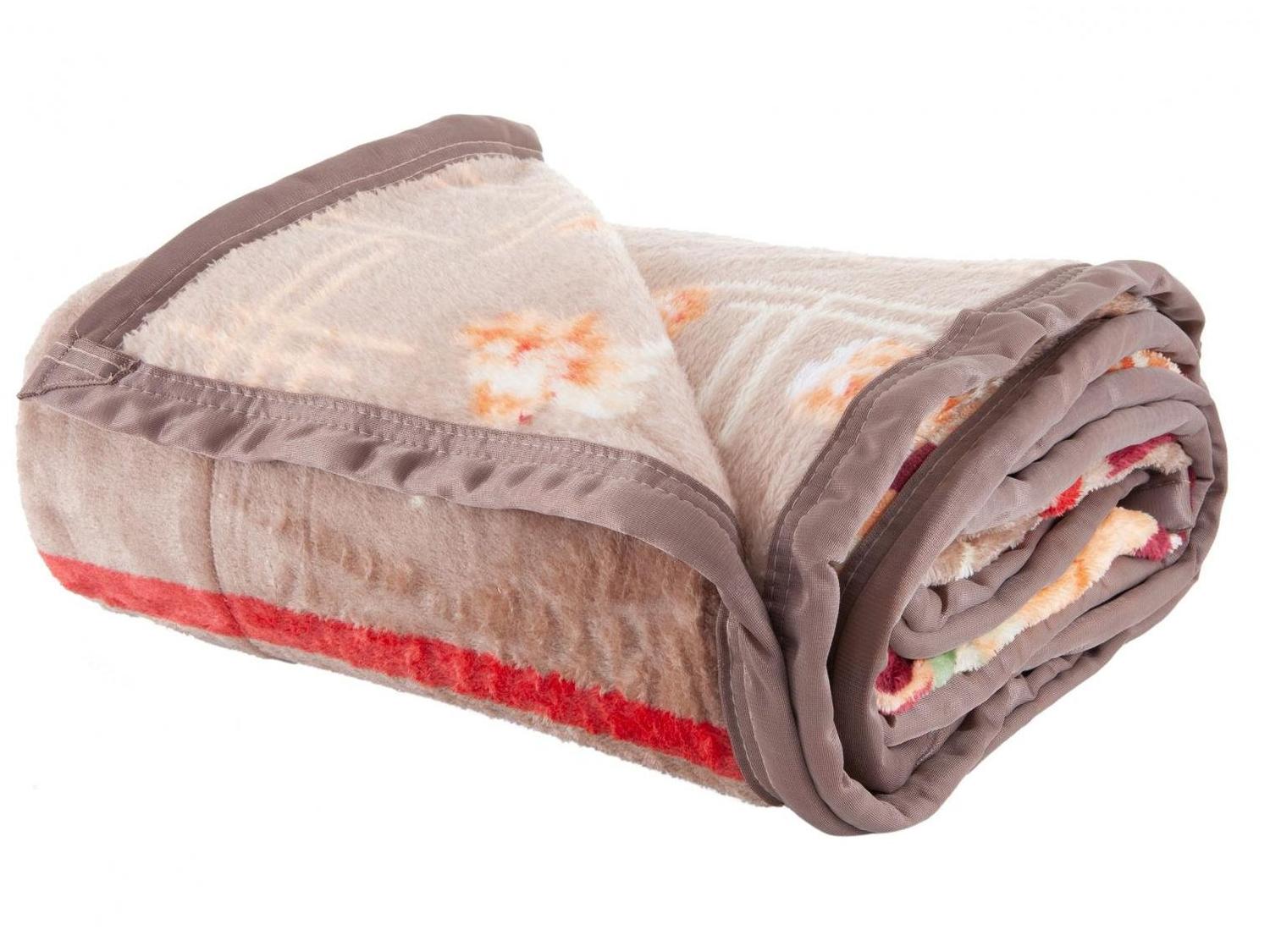 Cobertor Casal Jolitex Poliéster Dyuri Plus Modalva Marrom e Vinho