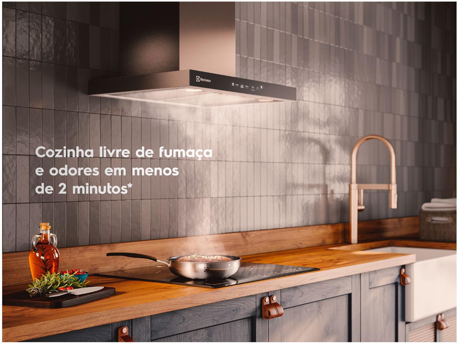 Coifa de Parede Electrolux 60cm Inox 4 Bocas Experience CE6TF