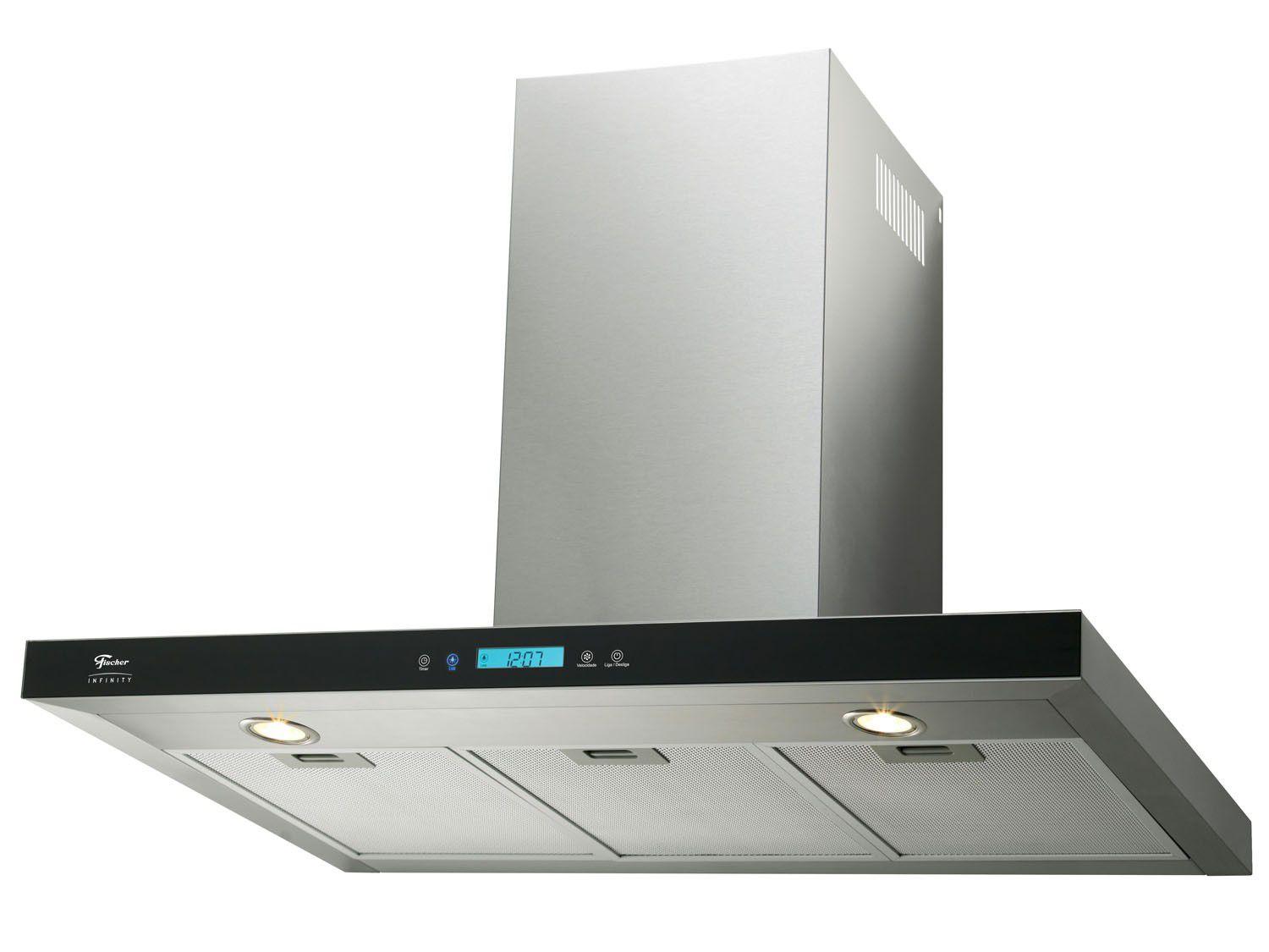 Coifa de Parede Fischer 90cm 6 Bocas - 3 Velocidades Infinity - Coifas ...