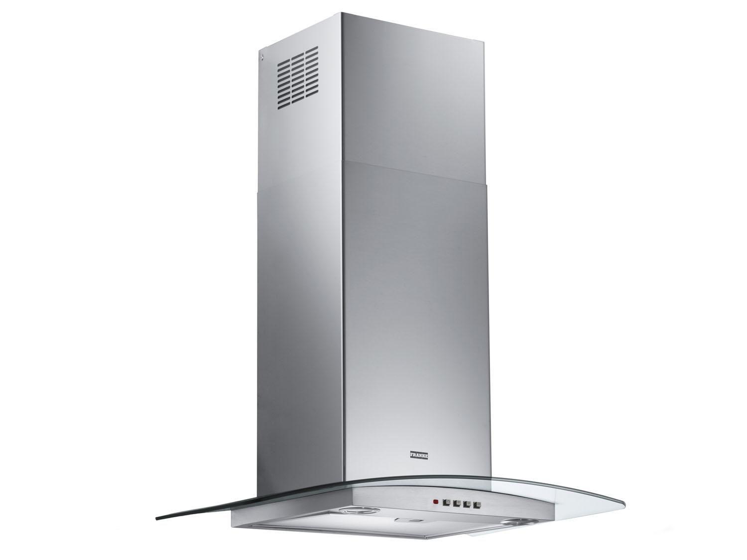 Coifa de Parede Franke 60cm 4 Bocas com Vidro Curvo Inox 3 Velocidades ...